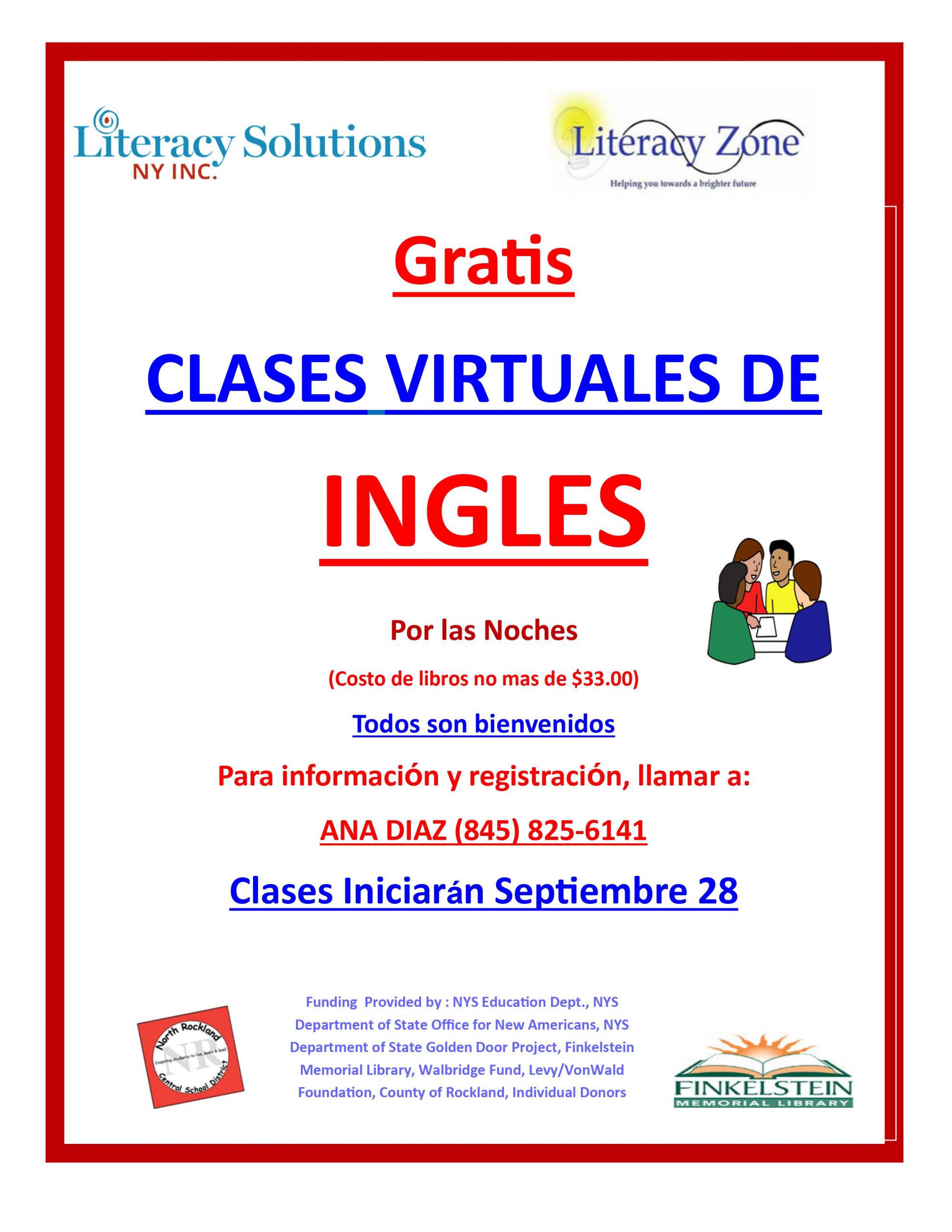 Free Fall Virtual English Classes! - Literacy Solutions NY Inc