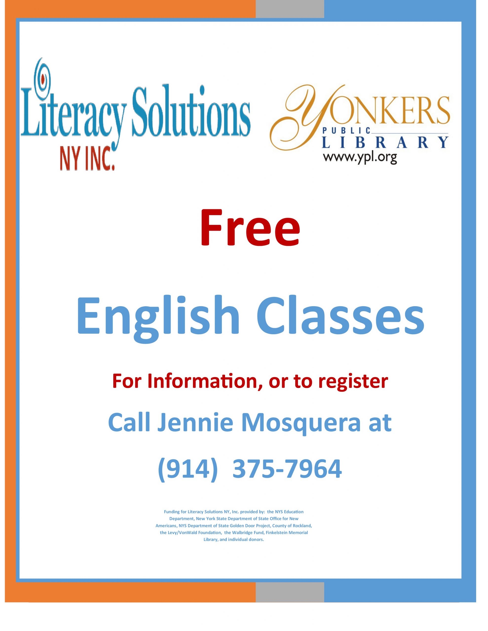 Free Fall Virtual English Classes! - Literacy Solutions NY Inc